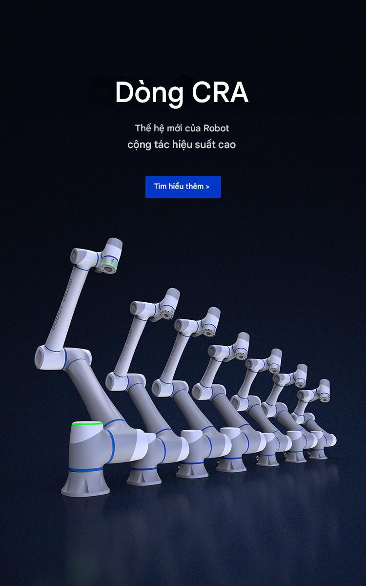 Robot cộng tác dòng DOBOT CRA | Chuẩn mực mới cho cobot
