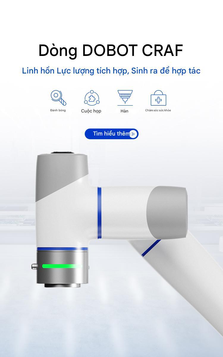 Robot cộng tác dòng DOBOT CRA | Chuẩn mực mới cho cobot